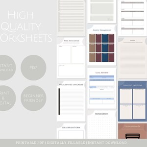 Ultimate CBT Worksheets Mega Bundle for Therapist, Psychologist or ...