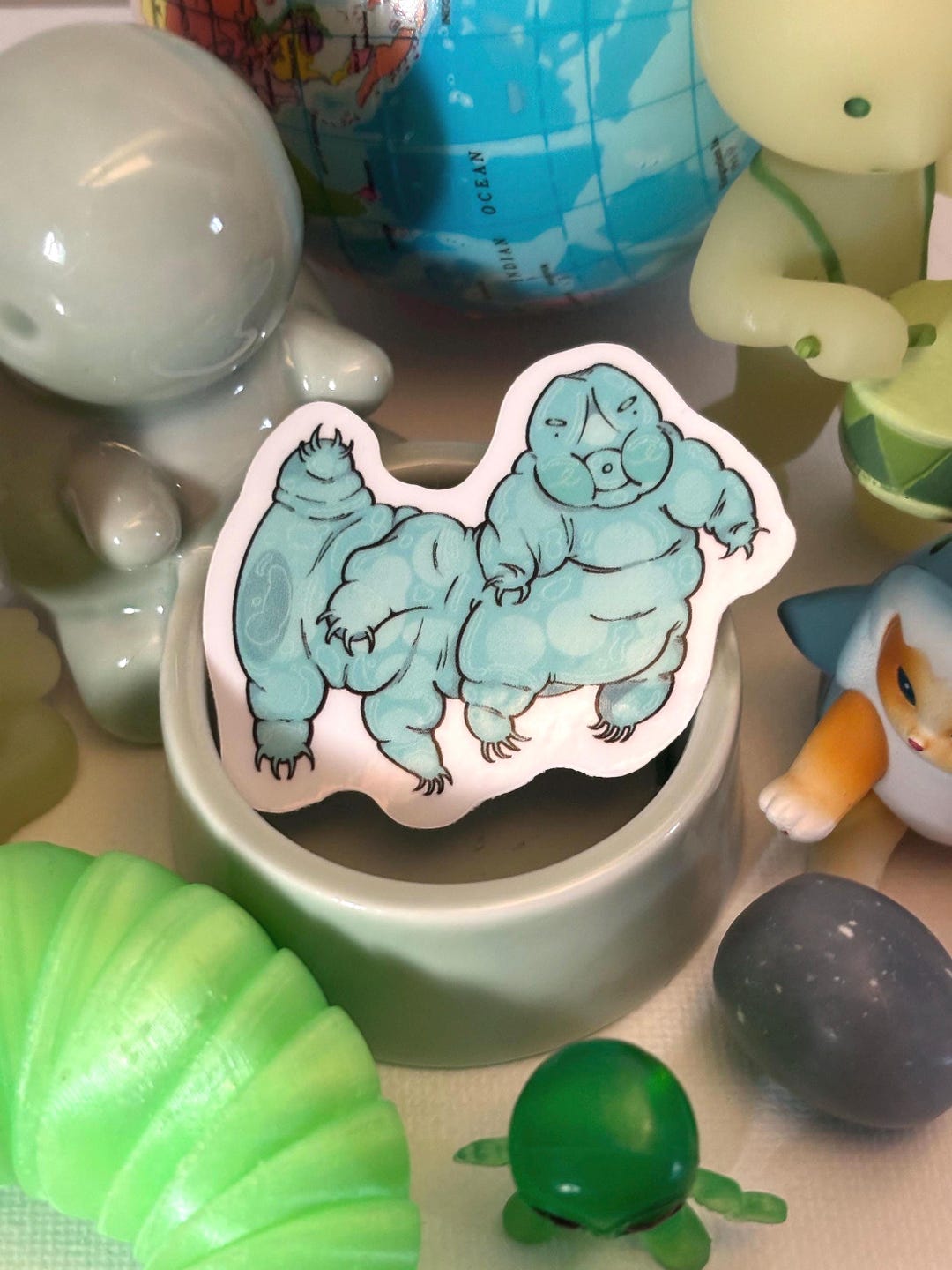Tardigrade Sticker | Water Bear Sticker | Moss Piglet Sticker | Cute ...