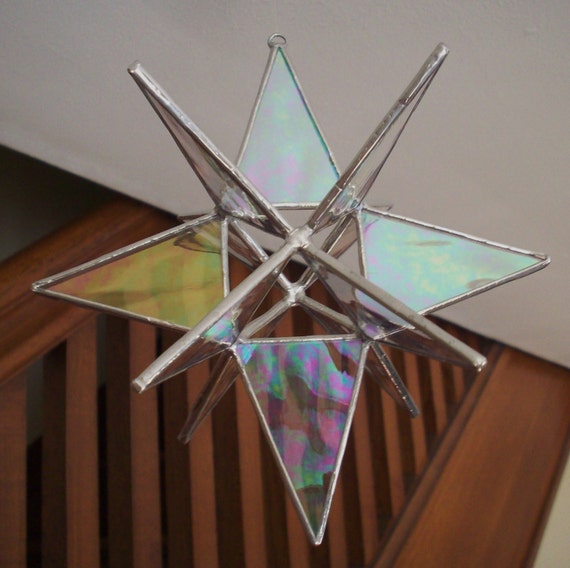 Stained Glass Moravian Star Pattern Stained Glass: Moravian Star
