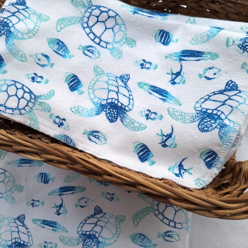 Sea Print Kitchen Towel - Etsy