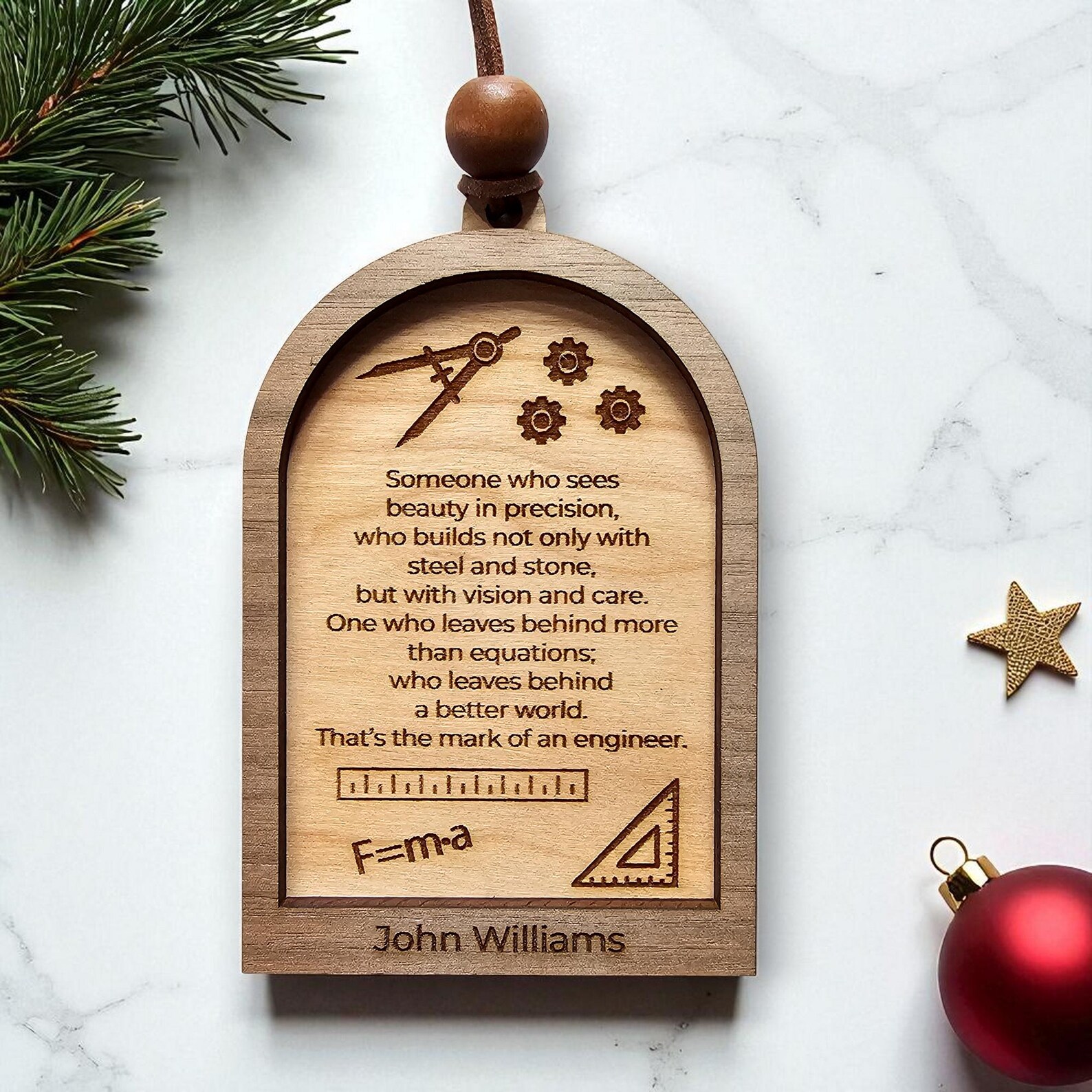 Engineer Tribute Ornament SVG Digital Download With Poem Laser Cut File ...