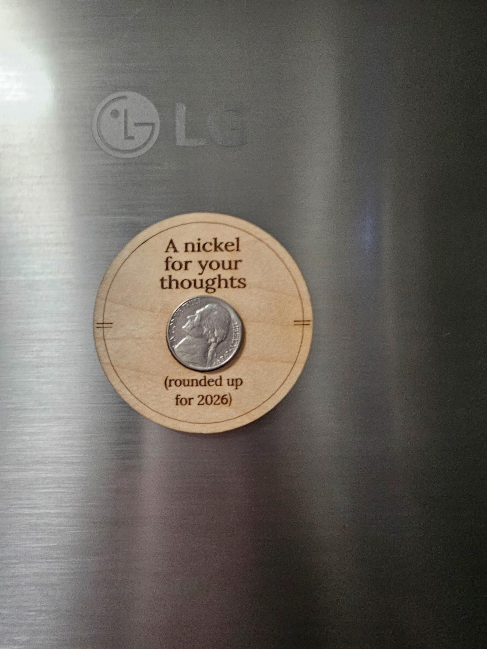 Funny Coin Refrigerator Magnet SVG Digital File for Glowforge End of ...