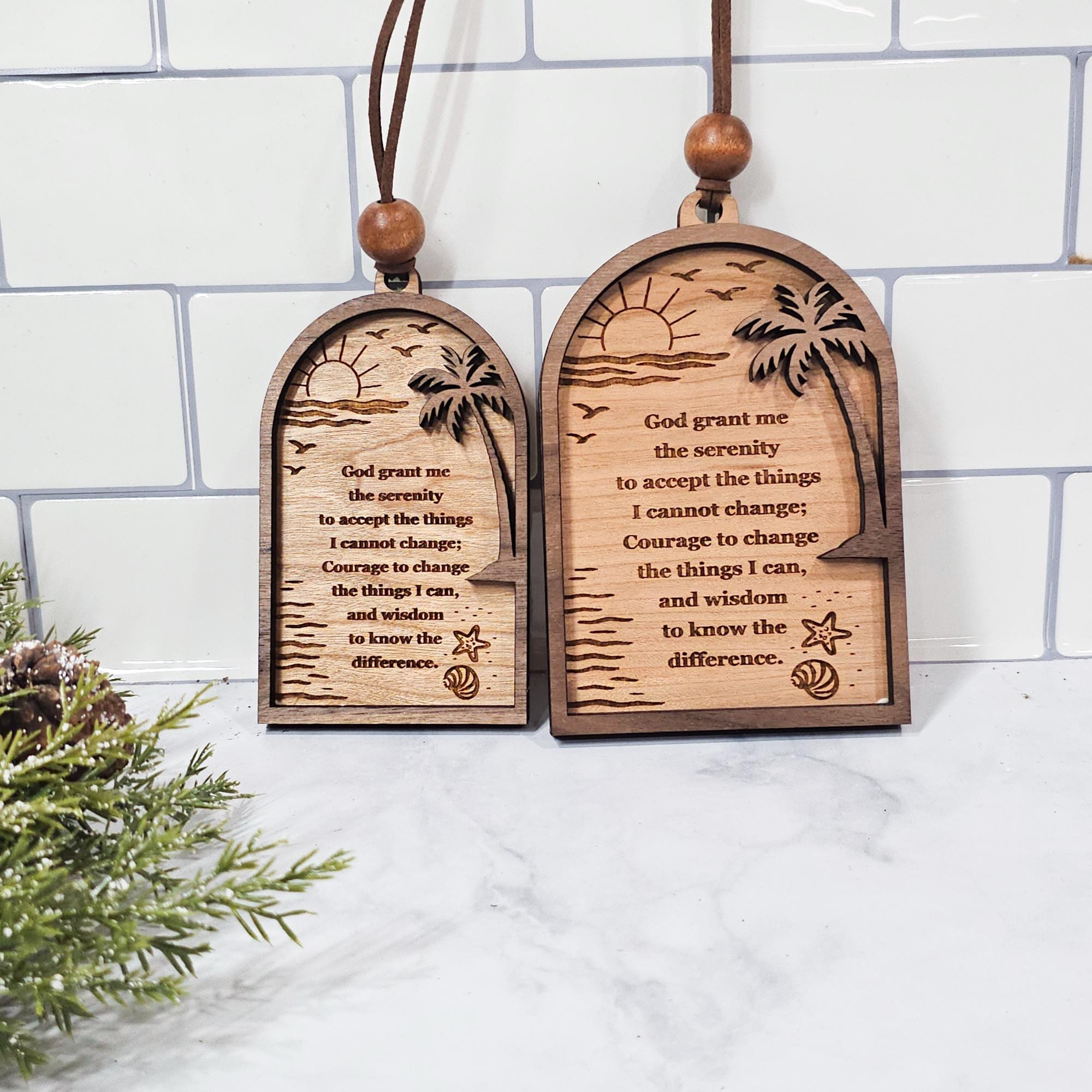 Serenity Prayer SVG Laser Cut File Beach Theme Ornament Digital ...