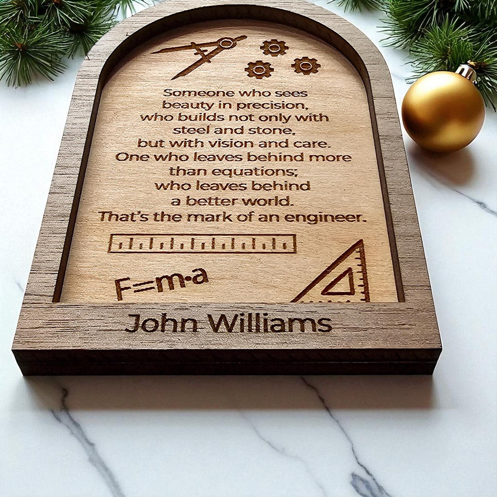 Engineer Tribute Ornament SVG Digital Download With Poem Laser Cut File ...