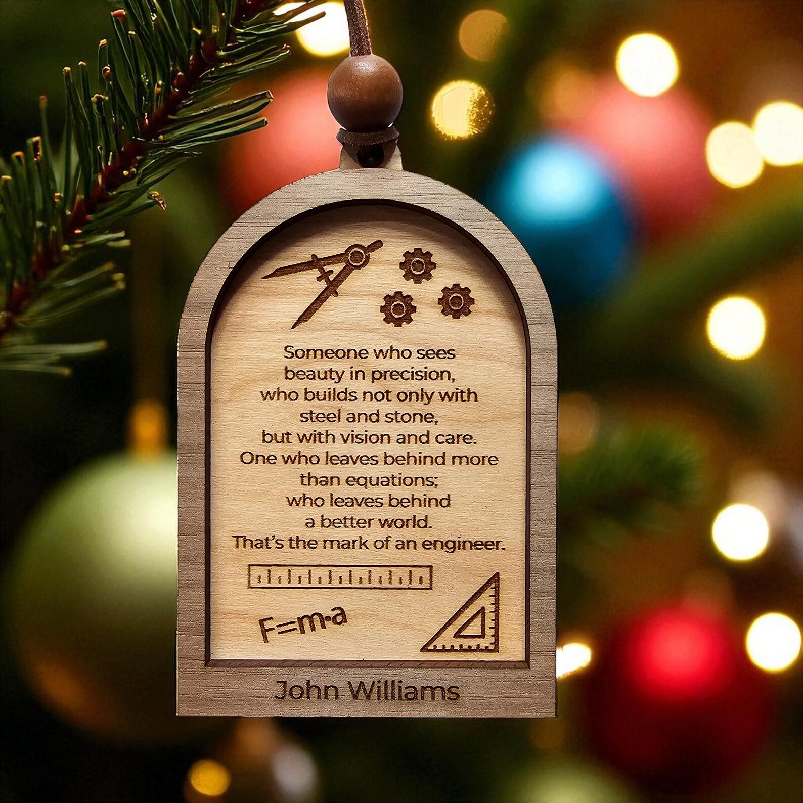 Engineer Tribute Ornament SVG Digital Download With Poem Laser Cut File ...