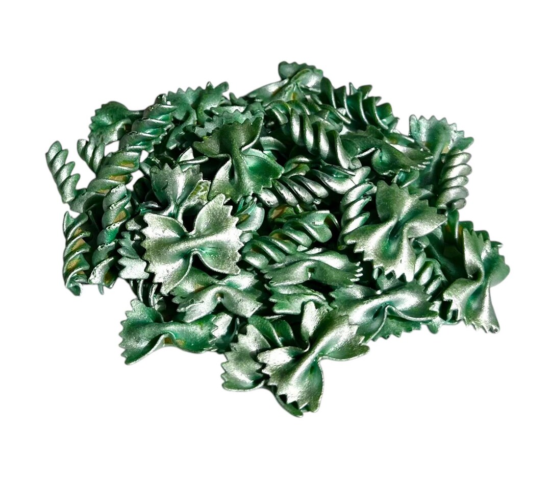Metallic Green Pasta Sensory Bin Filler, Colored Pasta, Dyed Bow Ties ...