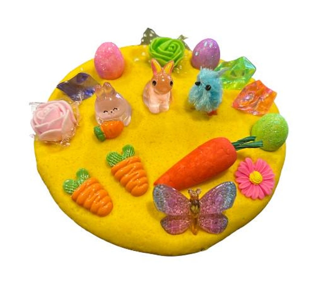 Easter Bunny Play Dough Kit - 8oz JAR - Spring Playdough Jar, Spring ...