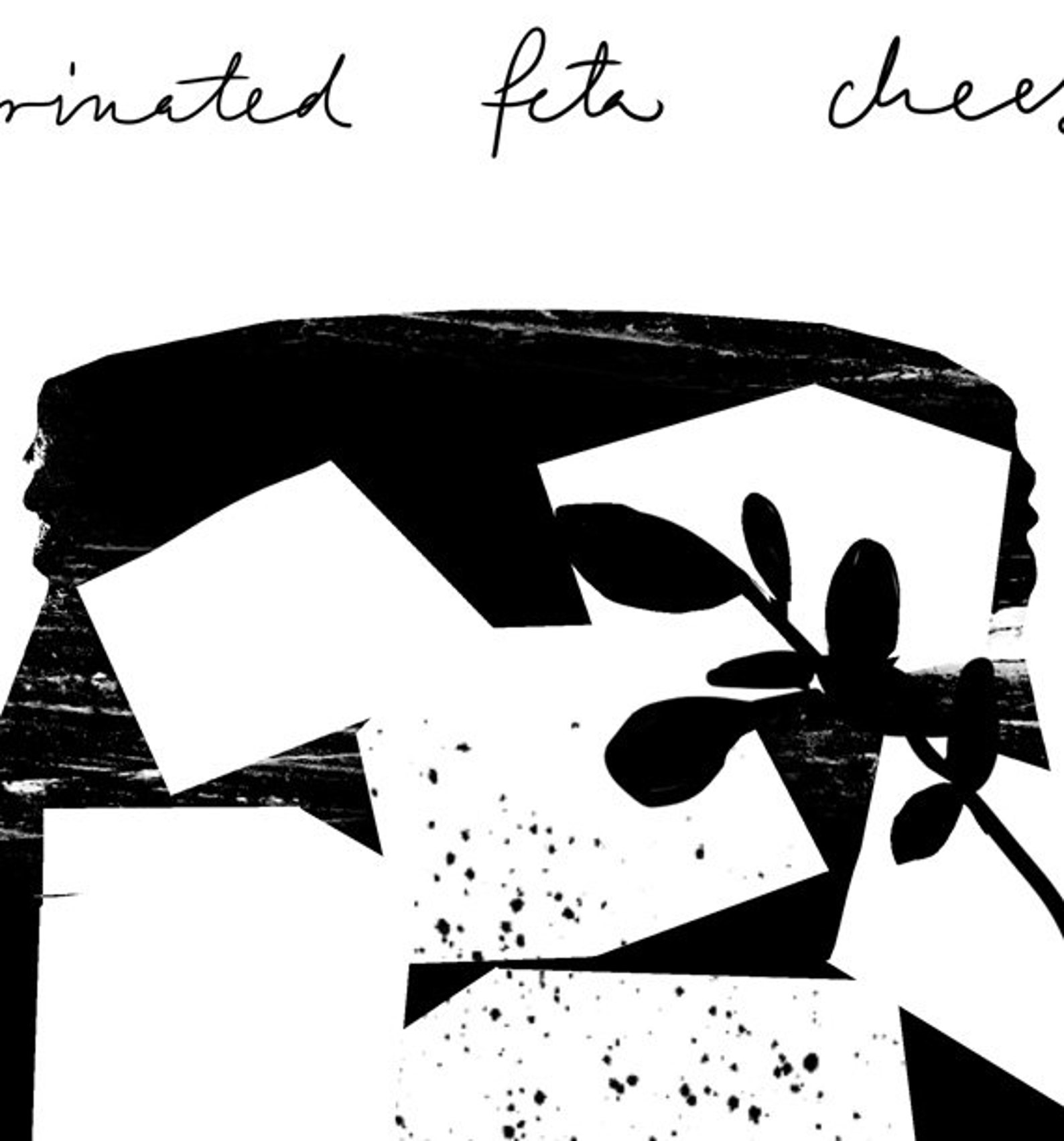 Kitchen Print Marinated Feta Cheese / Gourmet Art 8.3x11.7 / High ...