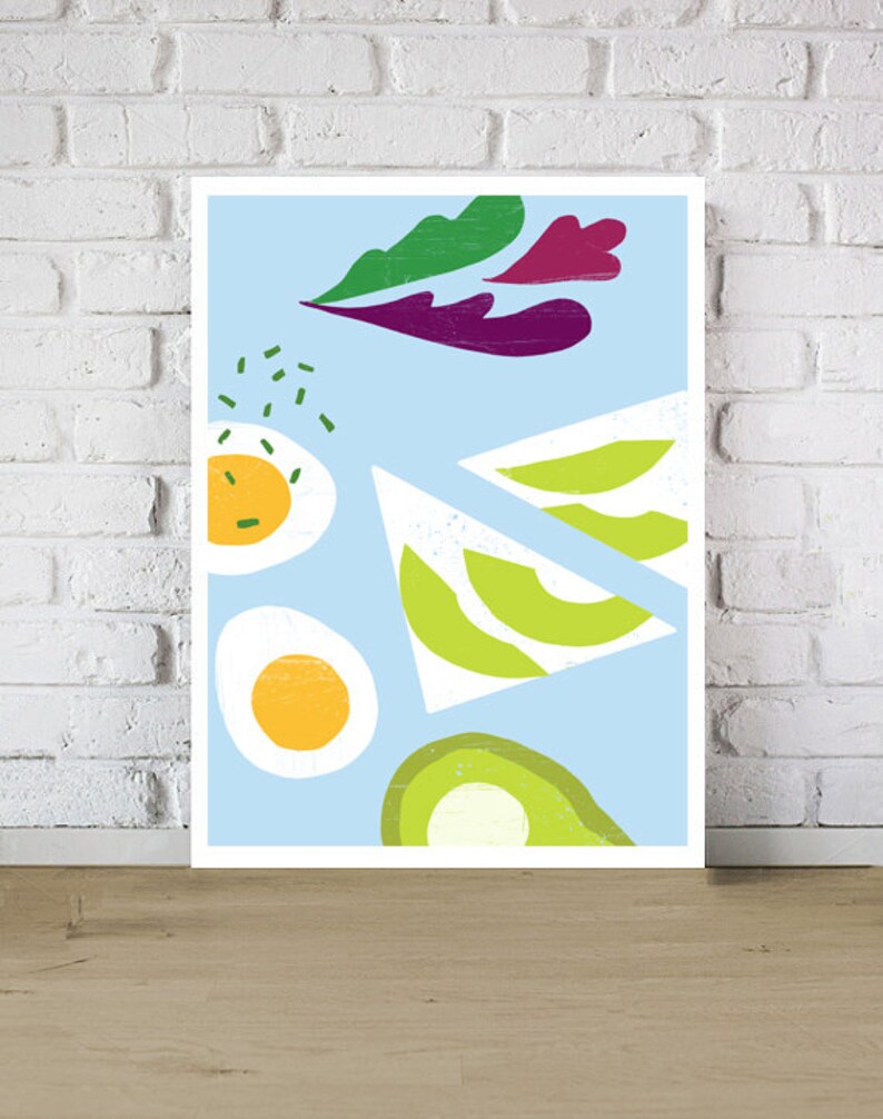 Blue Breakfast Art Print 11x15 Archival Fine Art - Etsy