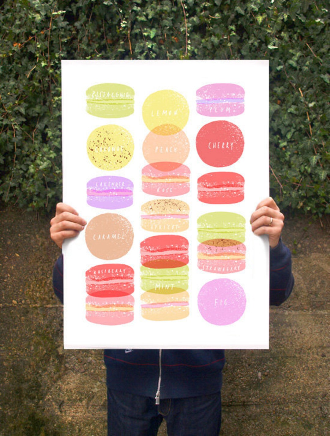 Macaroon Love Poster Print 20x27 Archival Fine Art Giclée Print - Etsy