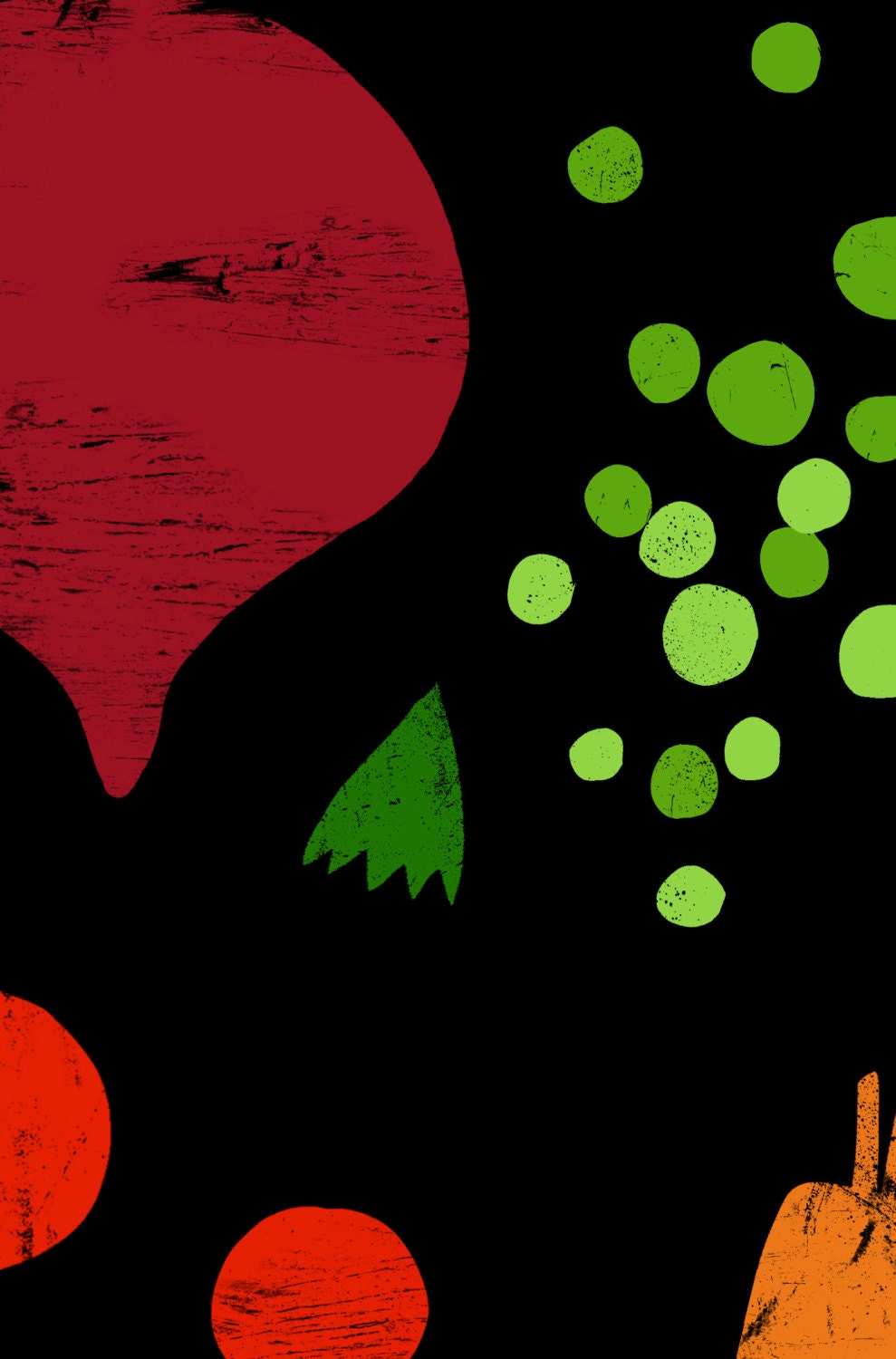 Good Food 2 Kitchen Poster print 20x27 archival | Etsy