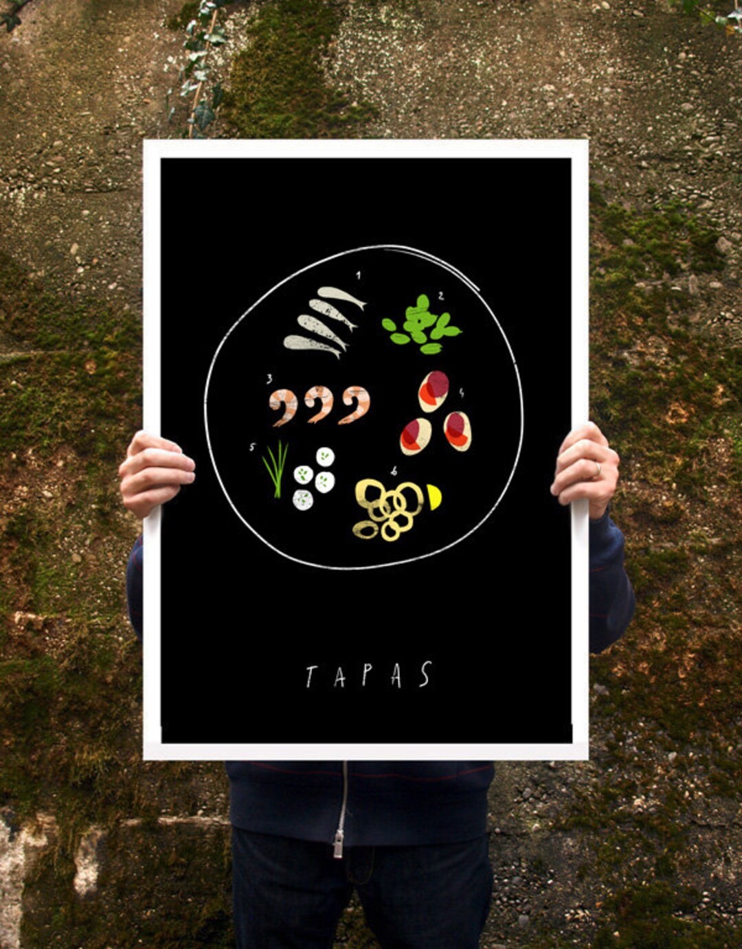 Tapas Spanish Food Kitchen Poster Print 20x27 - Etsy