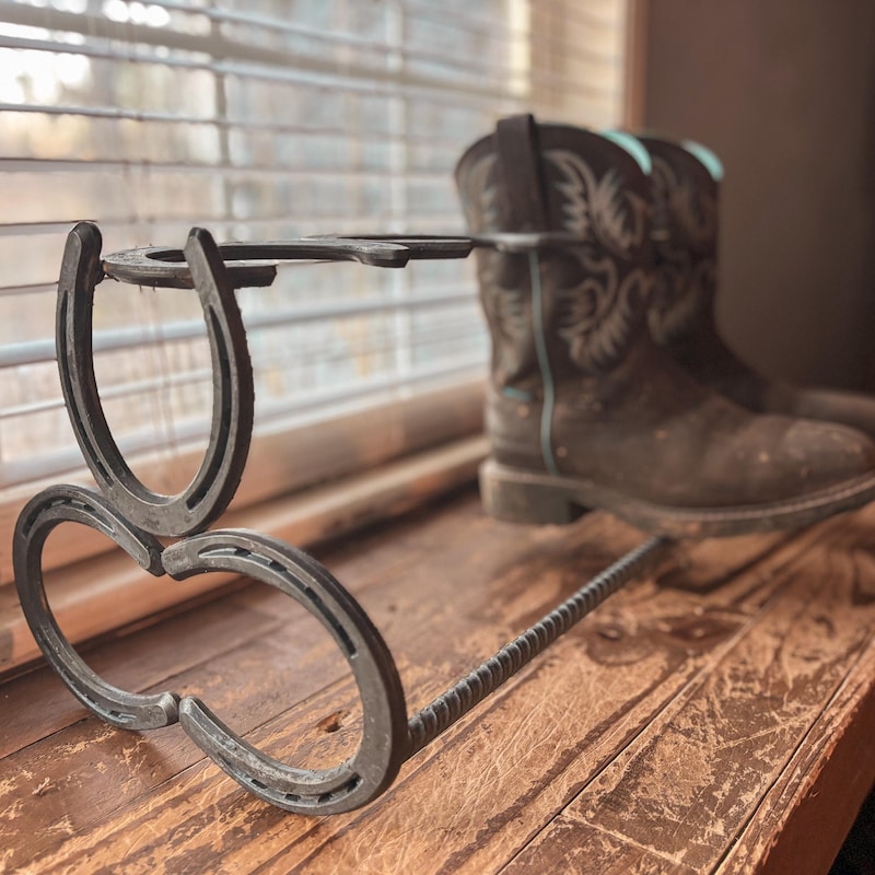 Horseshoe Boot Rack - Etsy