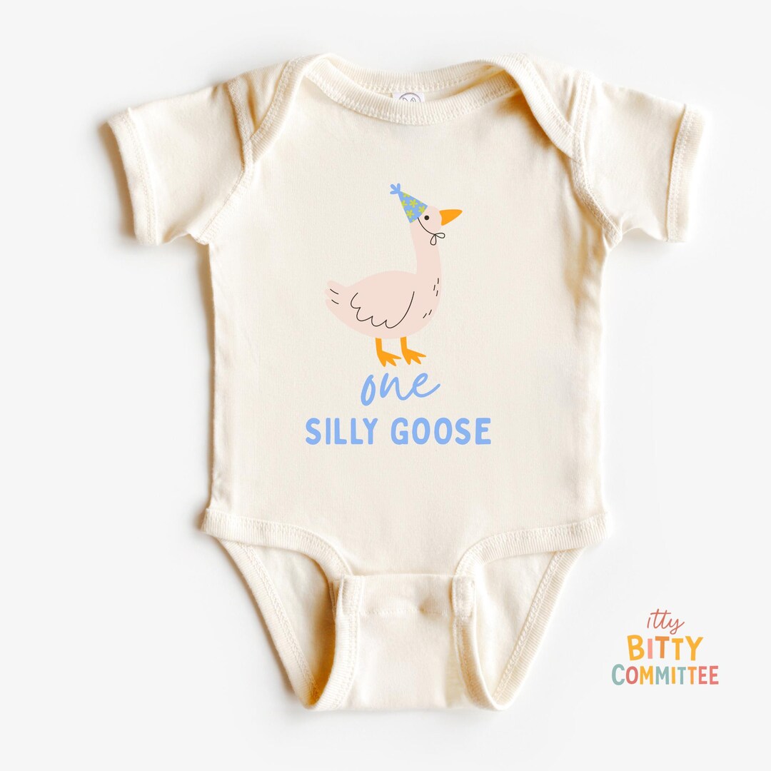 One Silly Goose First Birthday Outfit – Toddler Tee or Baby Bodysuit - Etsy