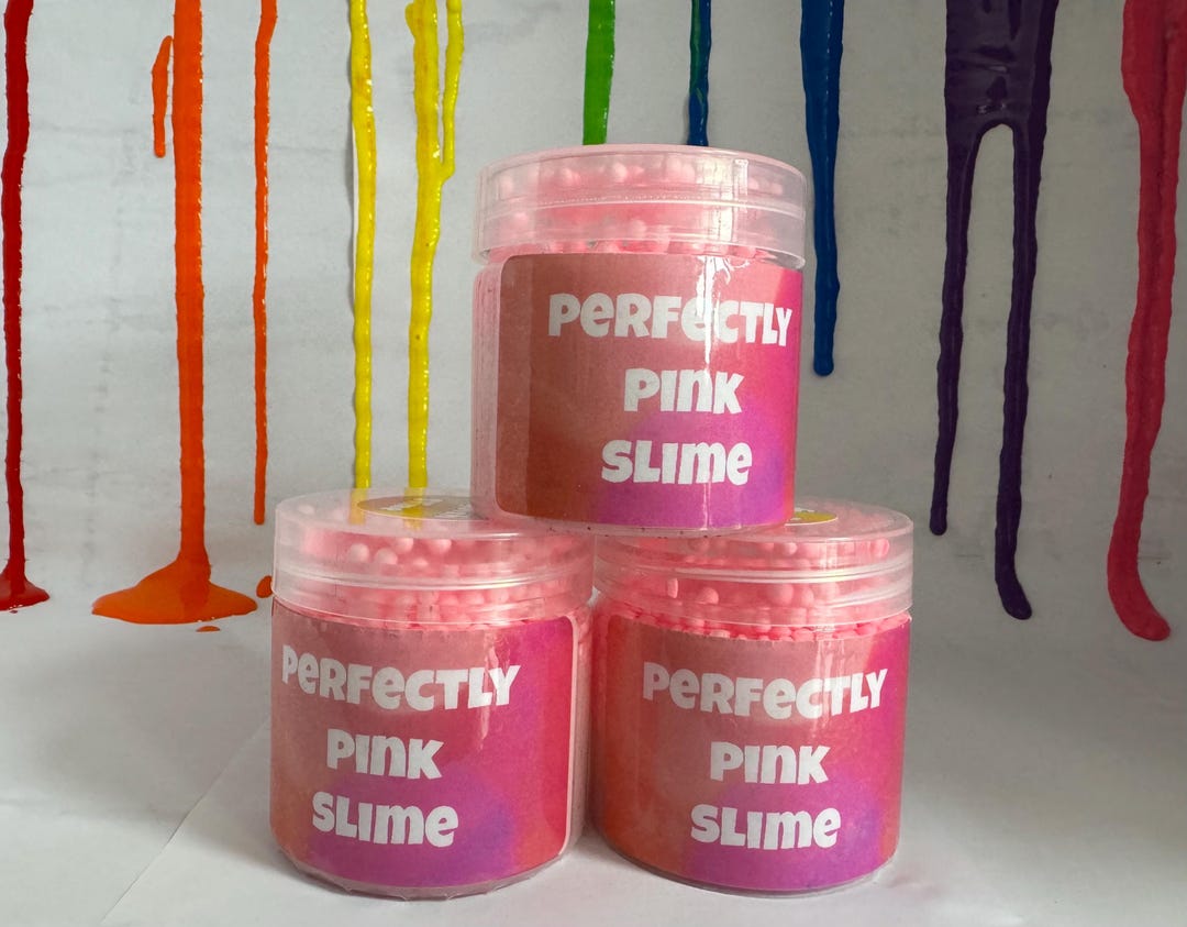 Perfectly Pink Slime 4oz Container. DIY Floam With Glossy Pale Pink ...
