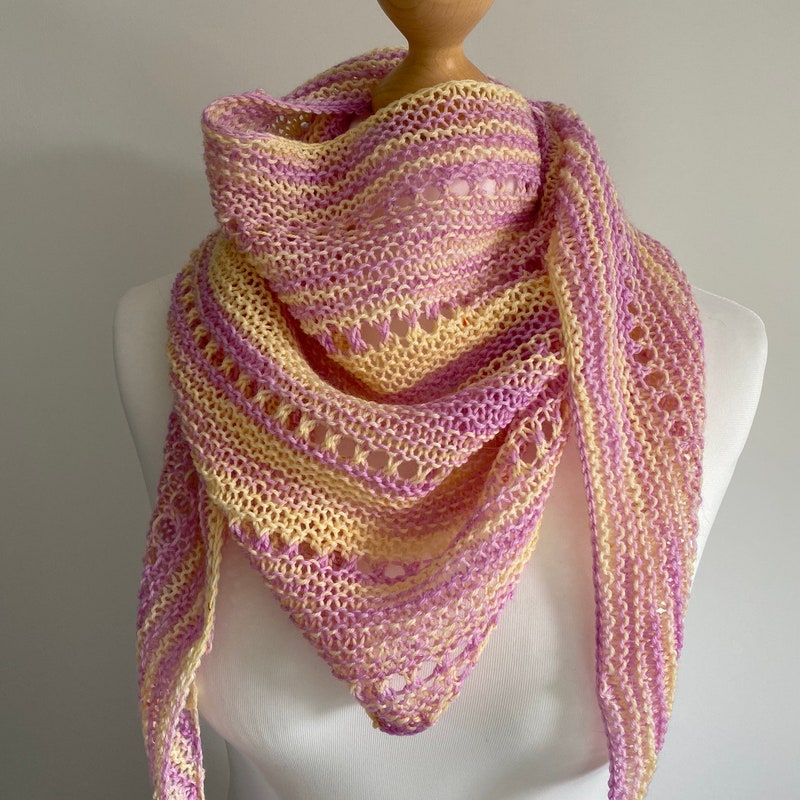 Hand Knit Shawl - Etsy UK