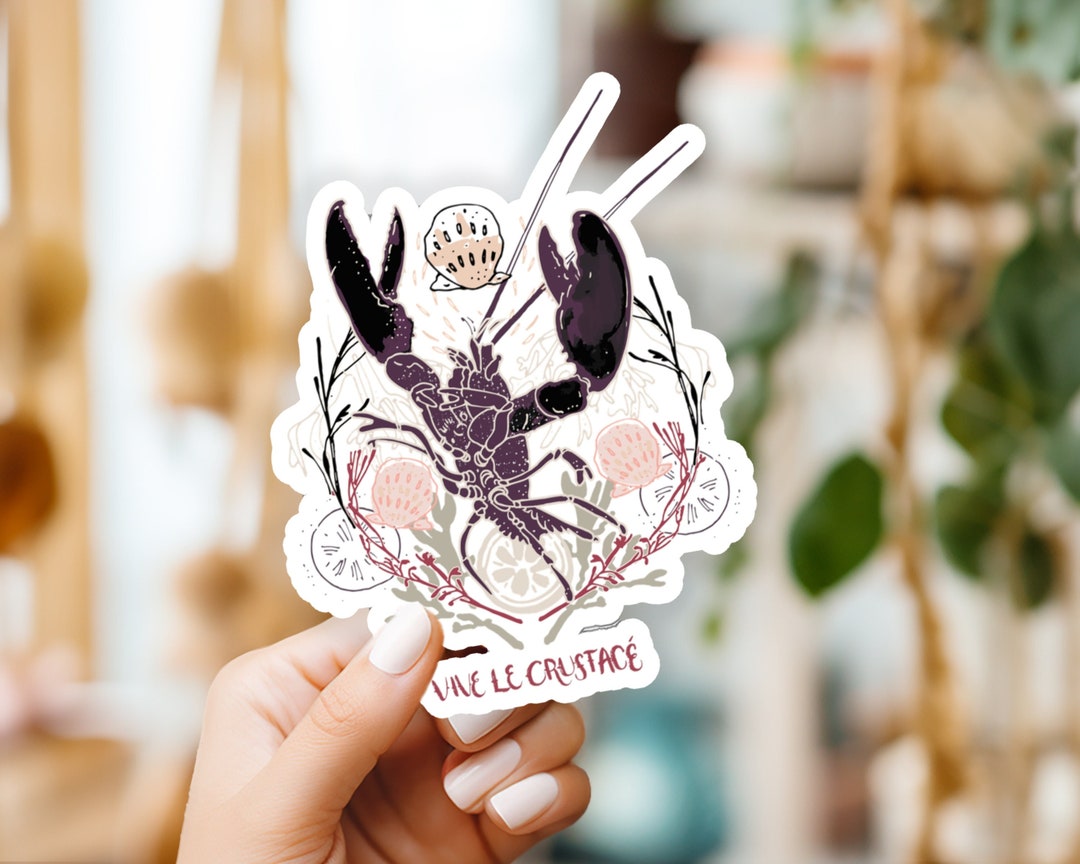Lobster Crustacean Core Sticker, Birthday Gift, Lobster Stickers ...