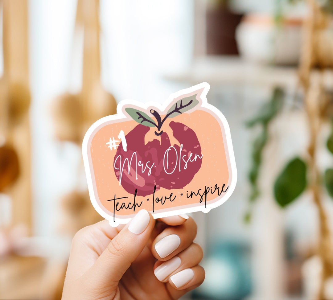 Personalized Teacher Sticker, Back to School, 1st Grade Teacher Gift ...