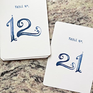 Wedding Table Numbers, Watercolor Table Numbers, Elegant Numbers, Table Numbers Blue, Farm Table ...