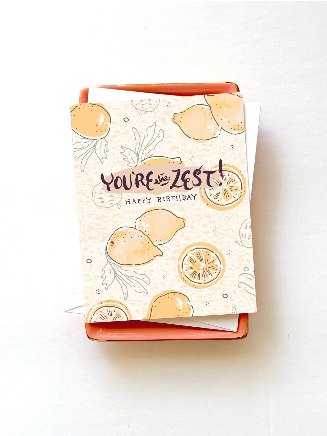 Happy Birthday Lemon Card Pack, Summer Birthday Card, Lemon Card Set ...