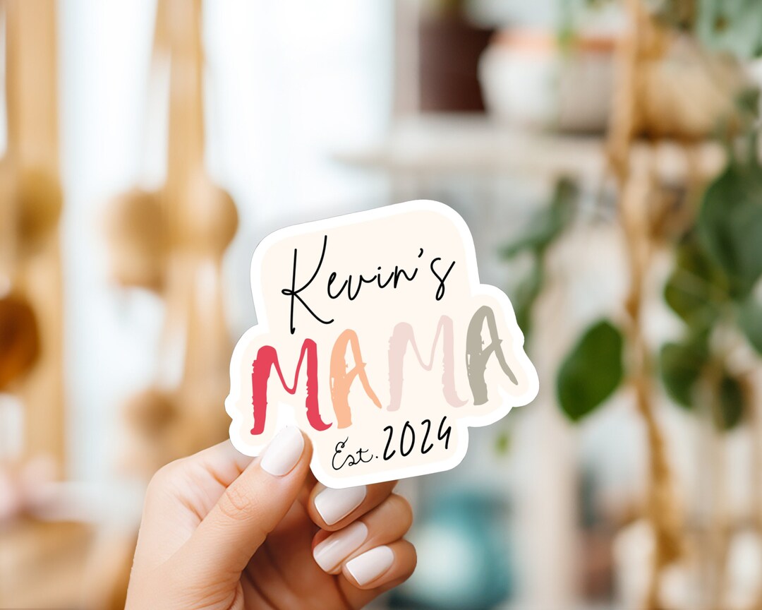 Personalized Mama Sticker, Gift for Her, Custom Sticker, Mother's Day ...