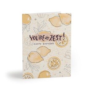 Happy Birthday Lemon Card Pack, Summer Birthday Card, Lemon Card Set ...