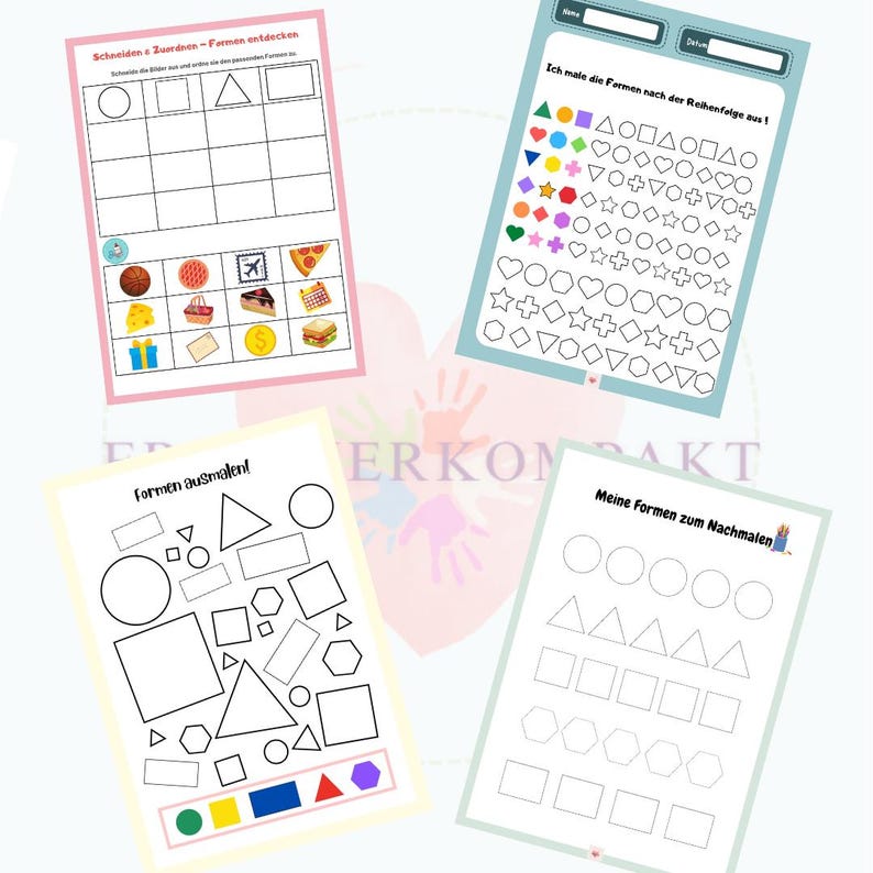 Learning Shapes for Children PDF | Preschool Worksheets for Ages 3 and ...
