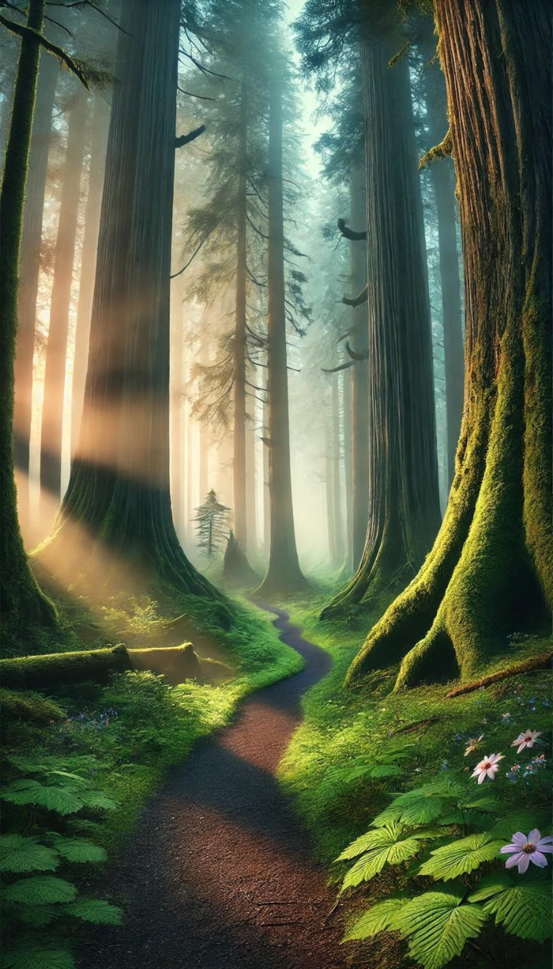 Subversive Art Wallpaper of a Morning in the Deep Forest - Etsy