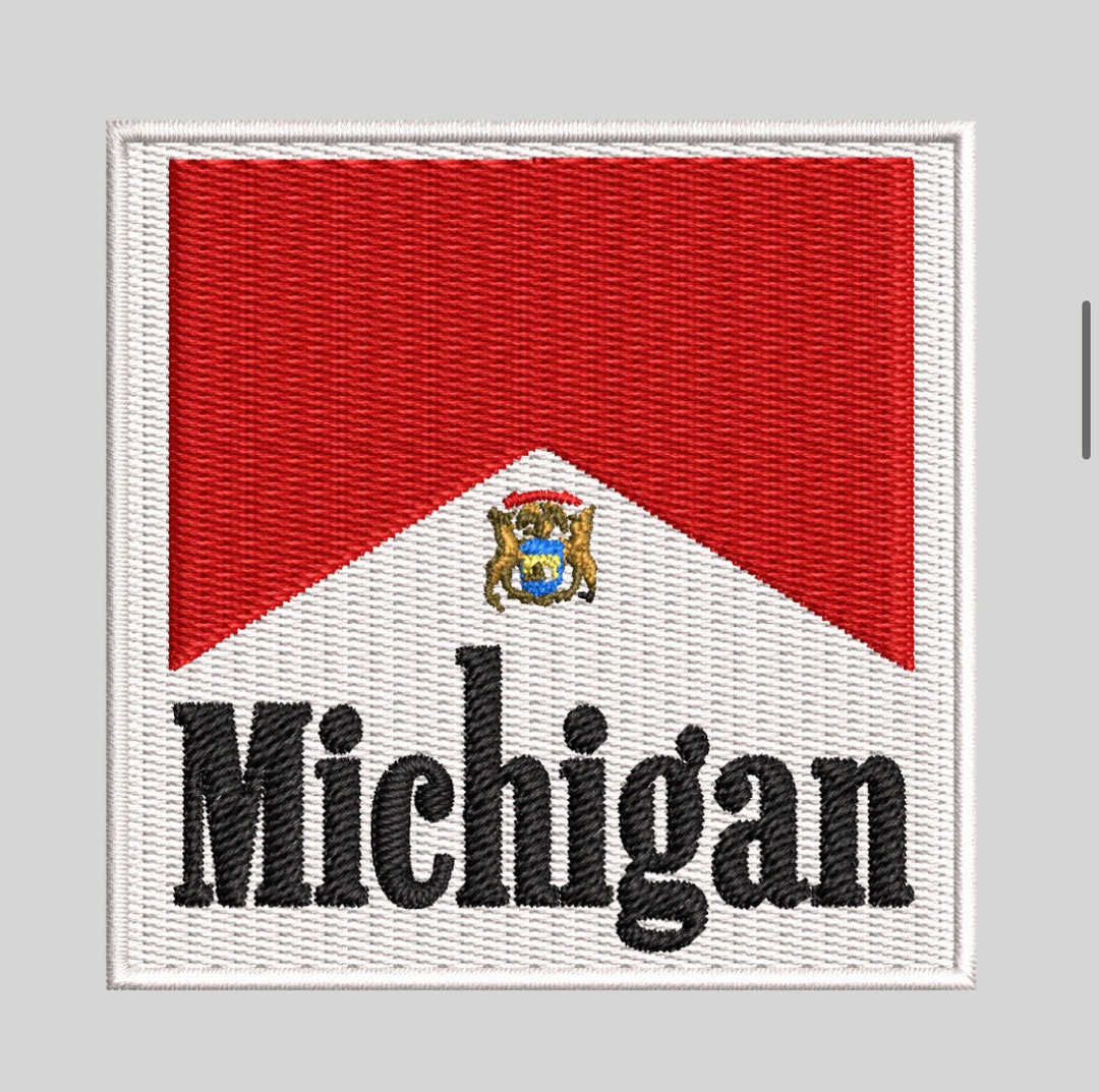 Michigan Marlbro Embroidered Iron-on Patch - Etsy
