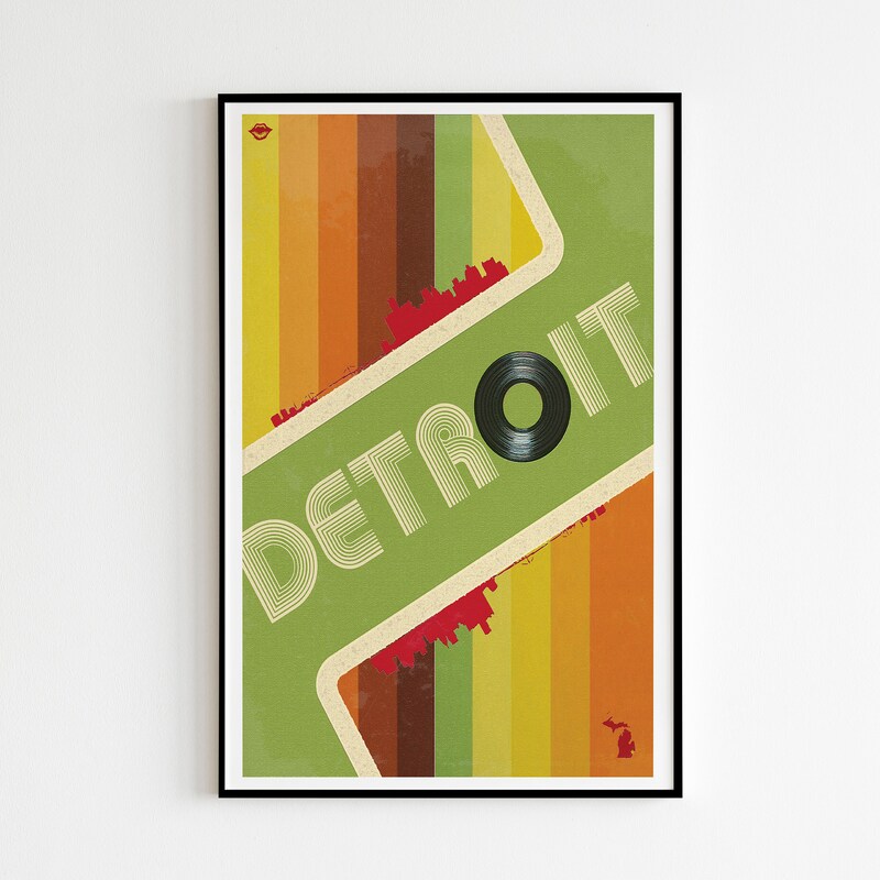 Detroit Music Poster - Etsy