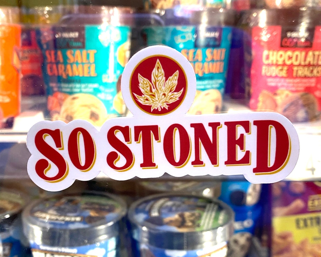 SO STONED Vinyl Sticker - Etsy