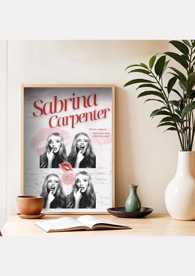Sabrina Carpenter Poster for Wall Decoration - Etsy