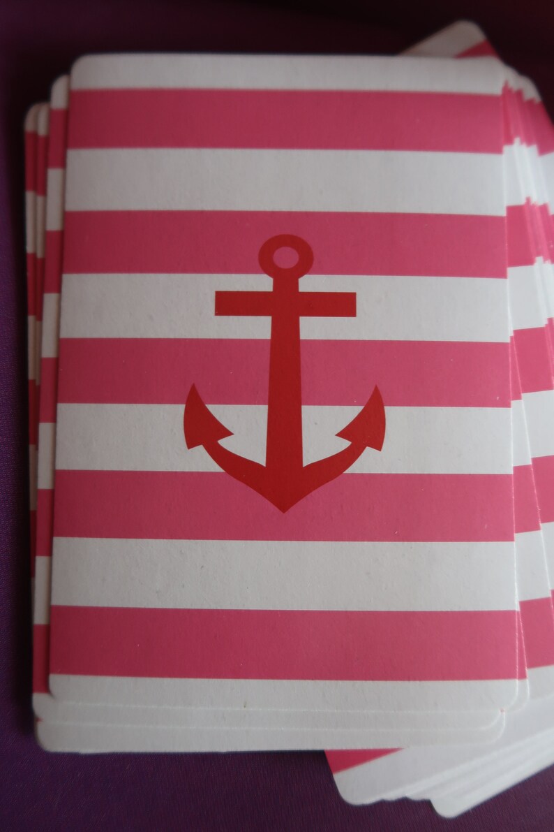 OVERSIZED LARGE Playing CARDS Full Deck 5 X 7 Nautical Anchor | Etsy
