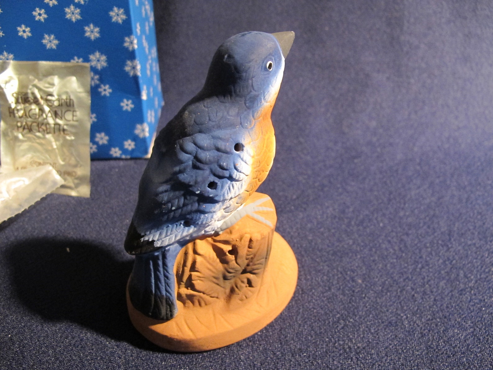 COTY Bluebird blue Bird figure POMANDER Sweet Earth fragrance | Etsy
