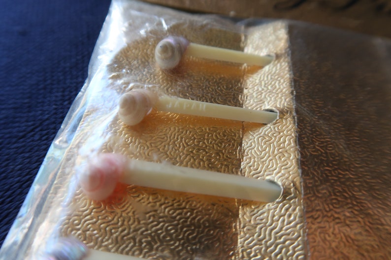 12 NIP RETRO Shell Party Picks Appetizer Cocktail TIKI Forks - Etsy