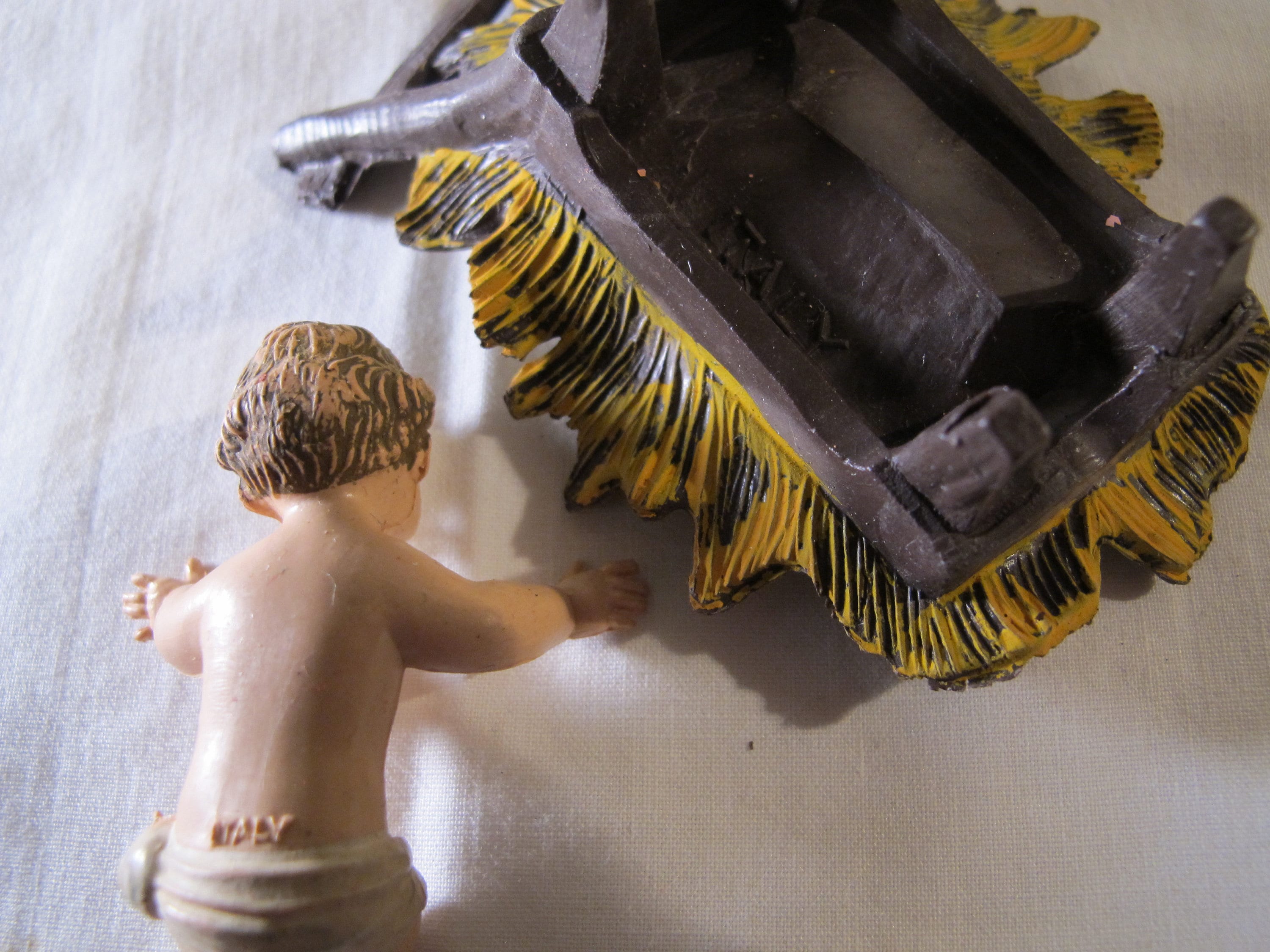 DEPOSE Nativity 11pc. Set Figures ITALY Fontanini Spider Mark Baby ...