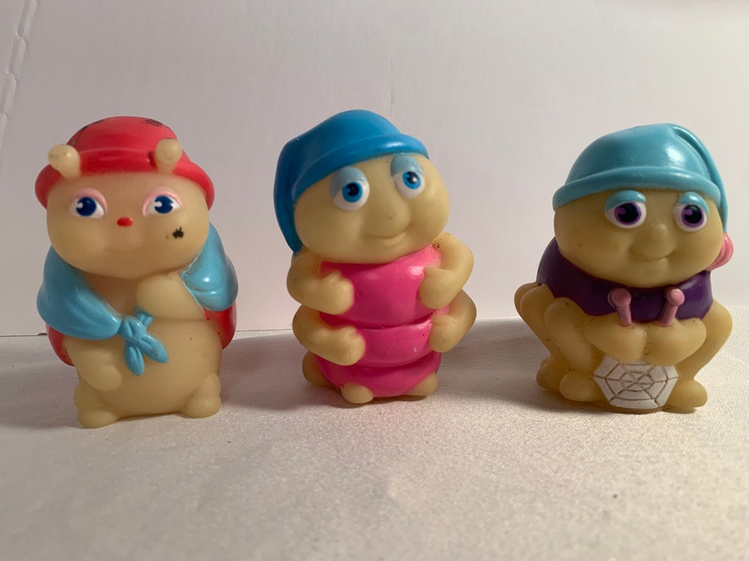 3 Glo Worm Friends Finger Puppets Vintage 1985 HASBRO Granny - Etsy