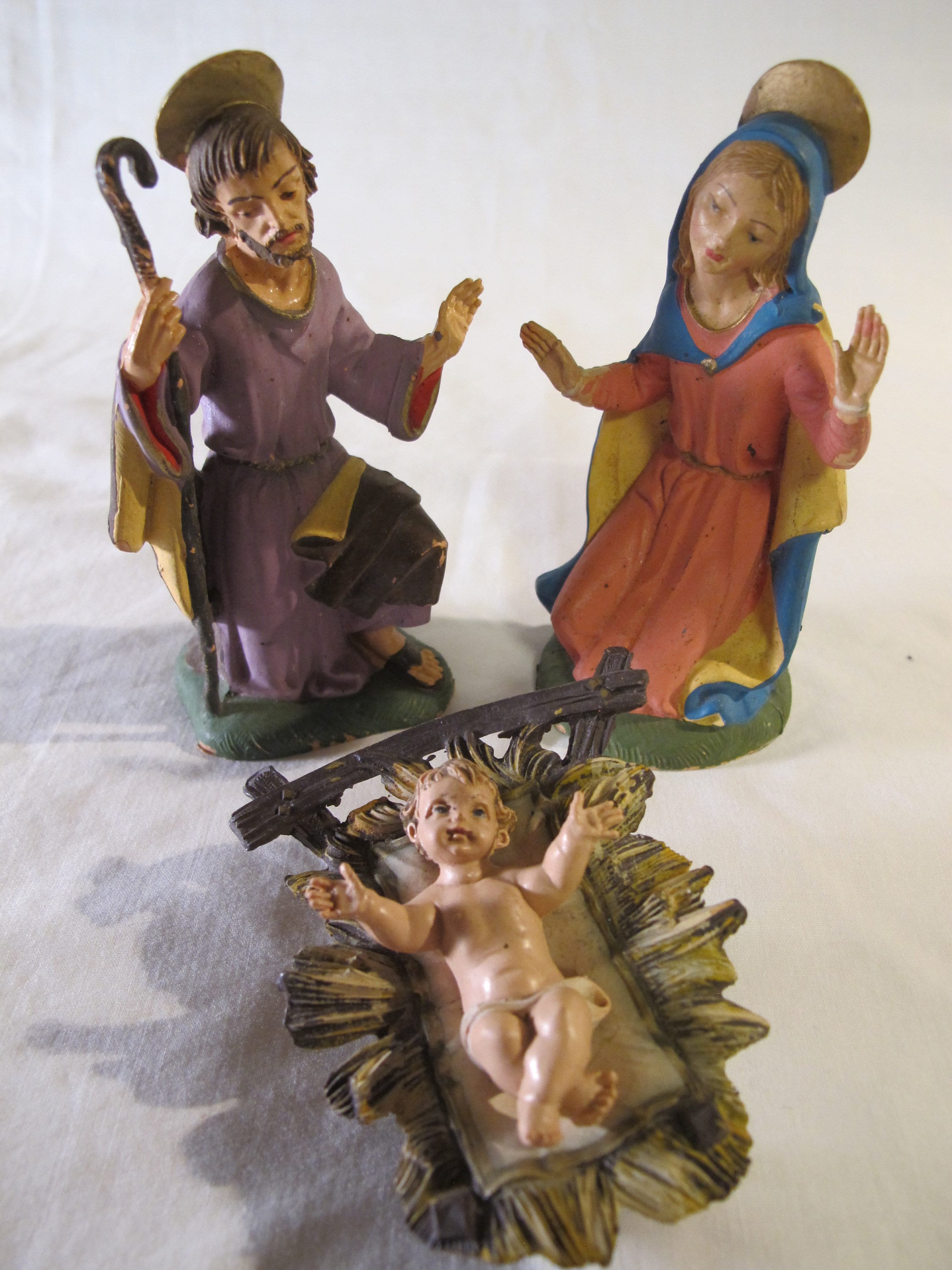 DEPOSE Nativity 11pc. Set Figures ITALY Fontanini Spider Mark Baby ...