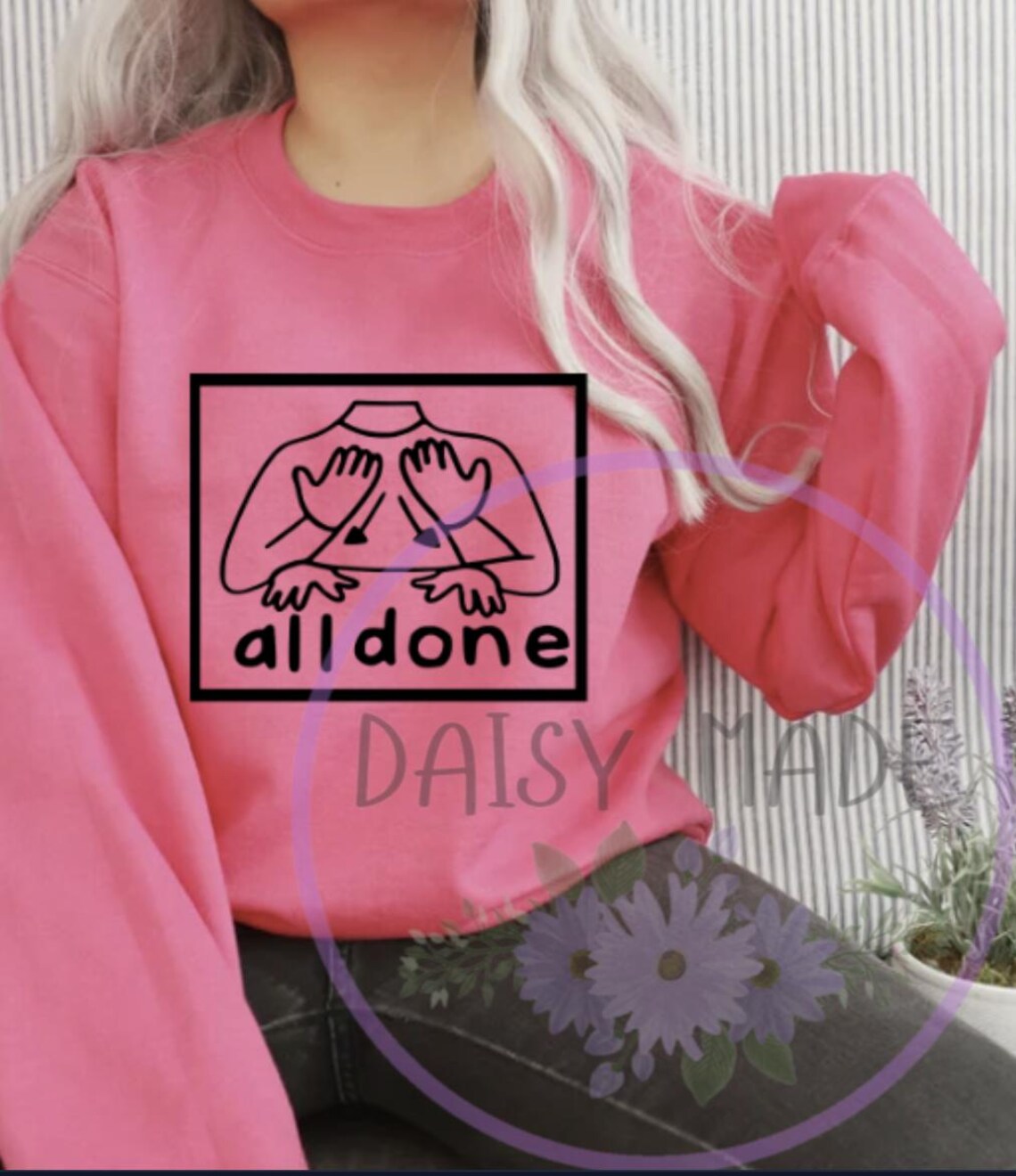 Digital Download "all Done" Sign Language - Etsy