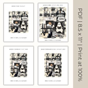 All Boo-ked up Halloween Kindle Insert, Ghost Reading Printable for ...