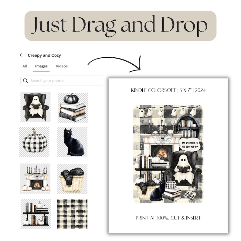 Kindle Insert Canva Template, Editable Paperwhite Insert, Printable ...