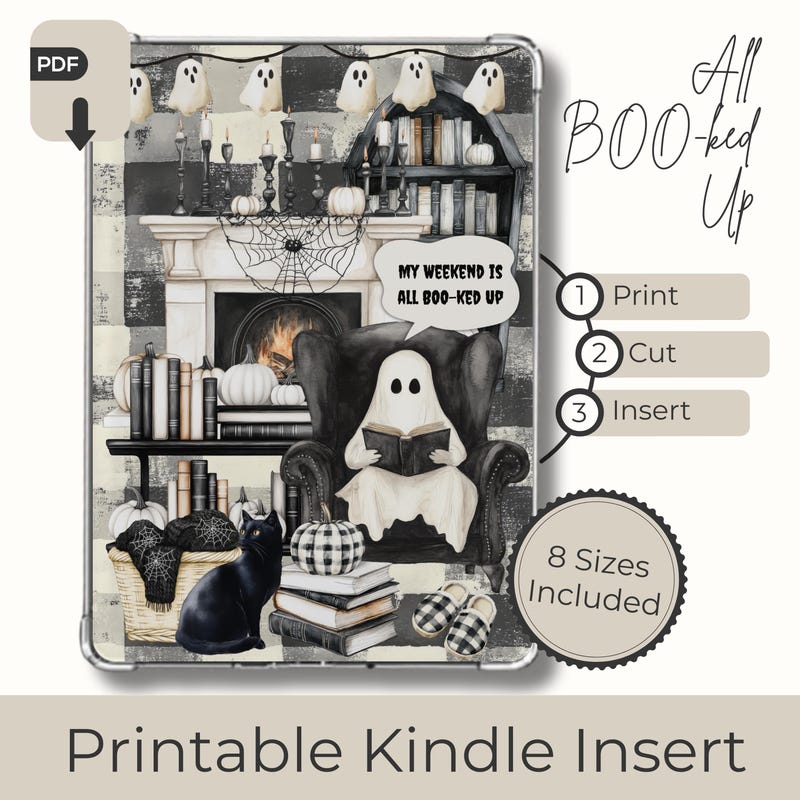 Cartoon Kindle Insert - Etsy UK