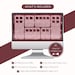 Luxury Maroon Desktop Folder Icon Pack for Mac & Windows, Glitter Glam ...
