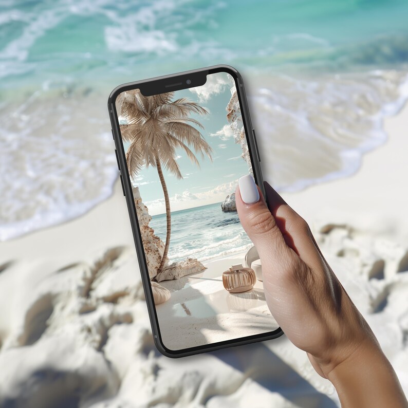 Dreamy Boho Beach Phone Wallpapers | Coastal Aesthetic Lock Screens for ...