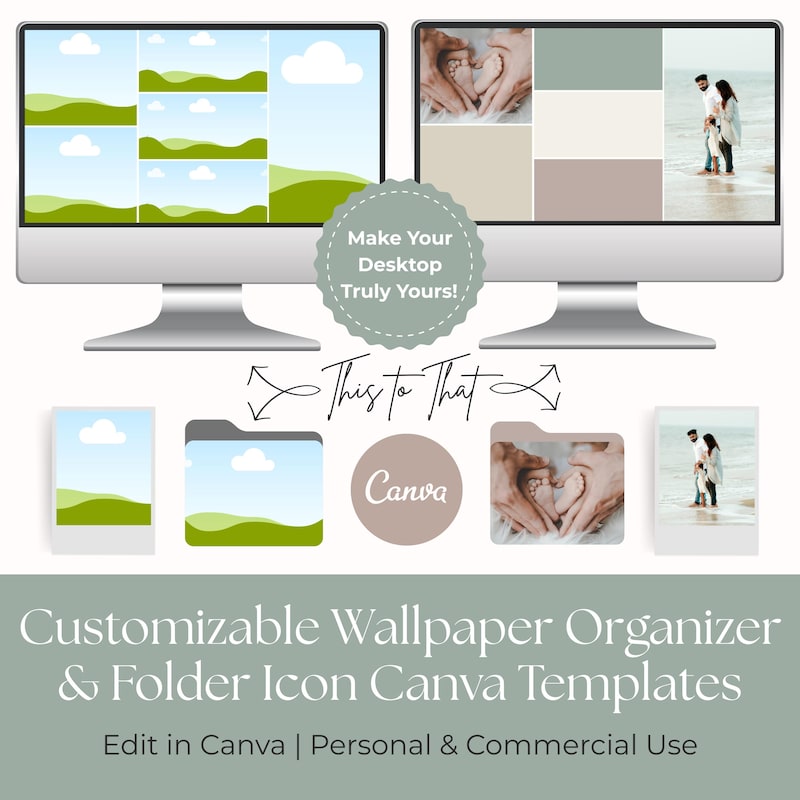 Folder Icons Canva Template - Etsy UK