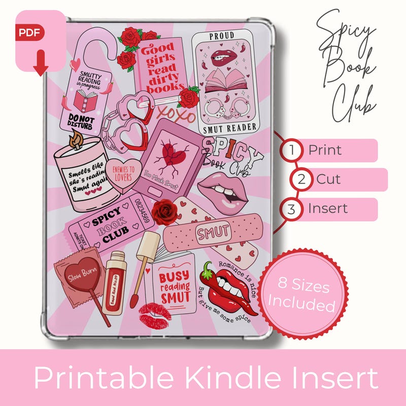 Kindle Insert Spicy Books - Etsy