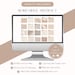 Beige Desktop Wallpaper Organizer and Icon Pack, Abstract Wallpaper ...