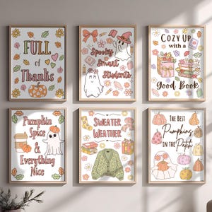 Fall/halloween Classroom Posters | Autumn Bulletin Board Decor | Cutesy ...