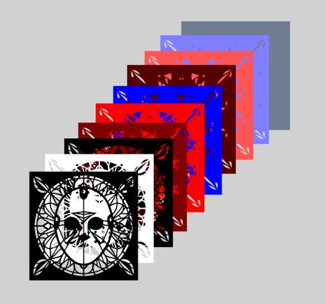 Jason Voorhees Stained Glass Layered SVG | Friday the 13th Inspired ...