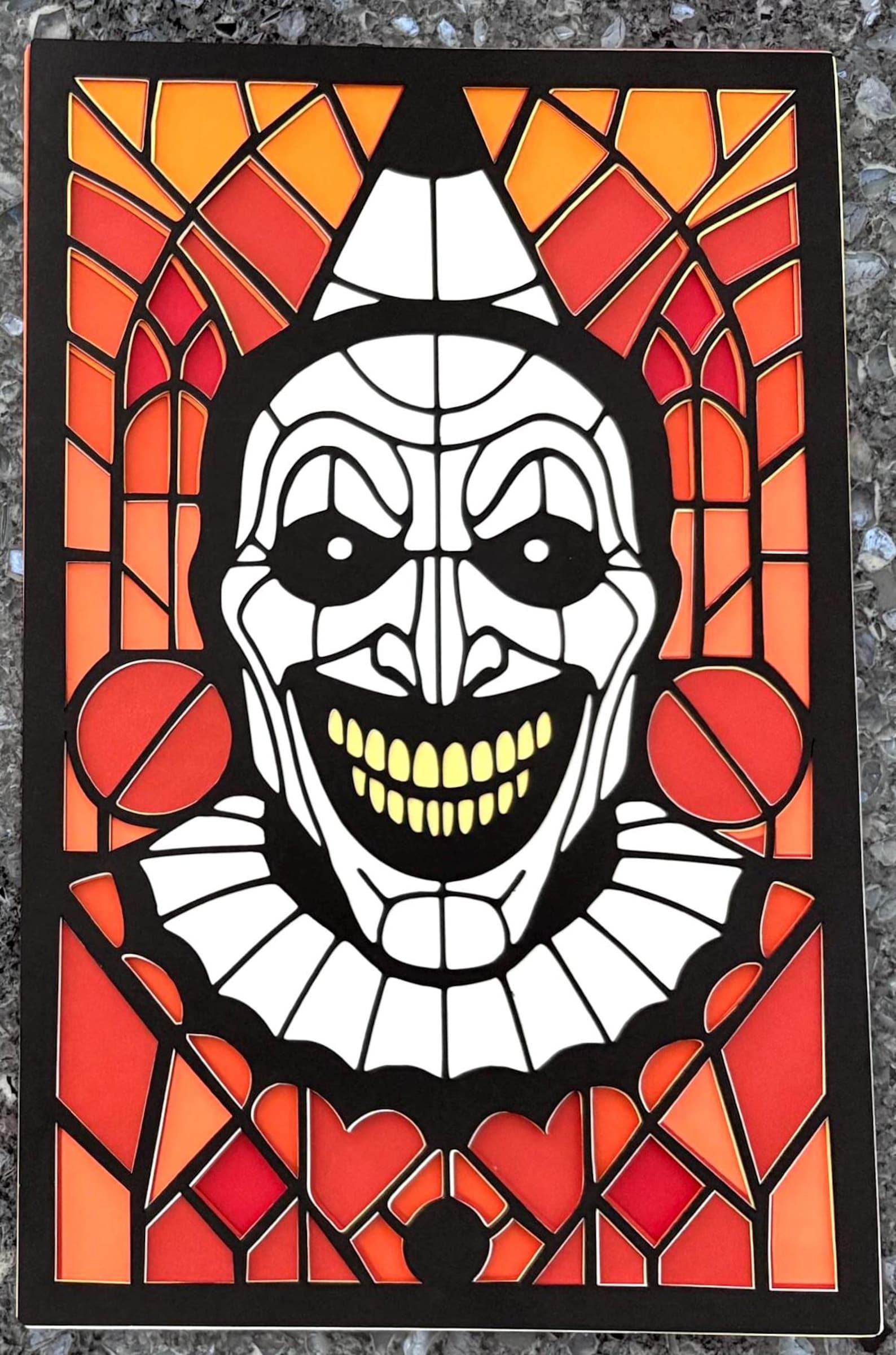 Art the Clown – Stained Glass Layered SVG Design for Cutting Machines ...
